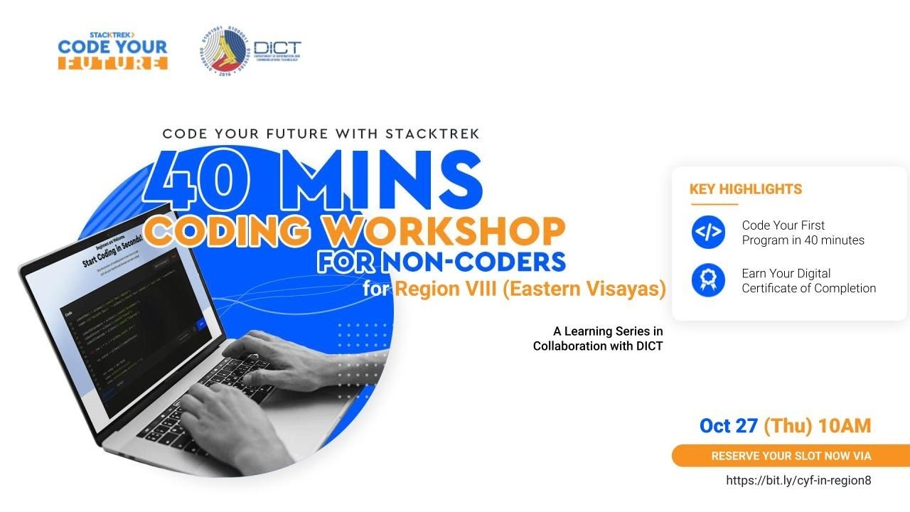 Code Your Future 40 Mins Coding Workshop For Non Coders For Region