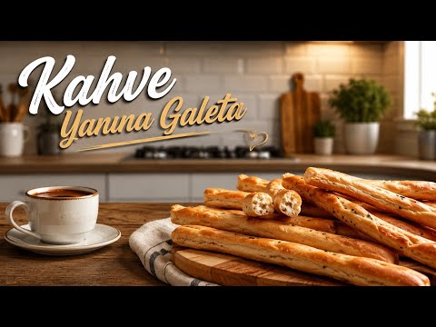 ☕ Kahvenin Yanına Çıtır Galeta Tarifi | Fırından Çıktığı Gibi Tükeniyor