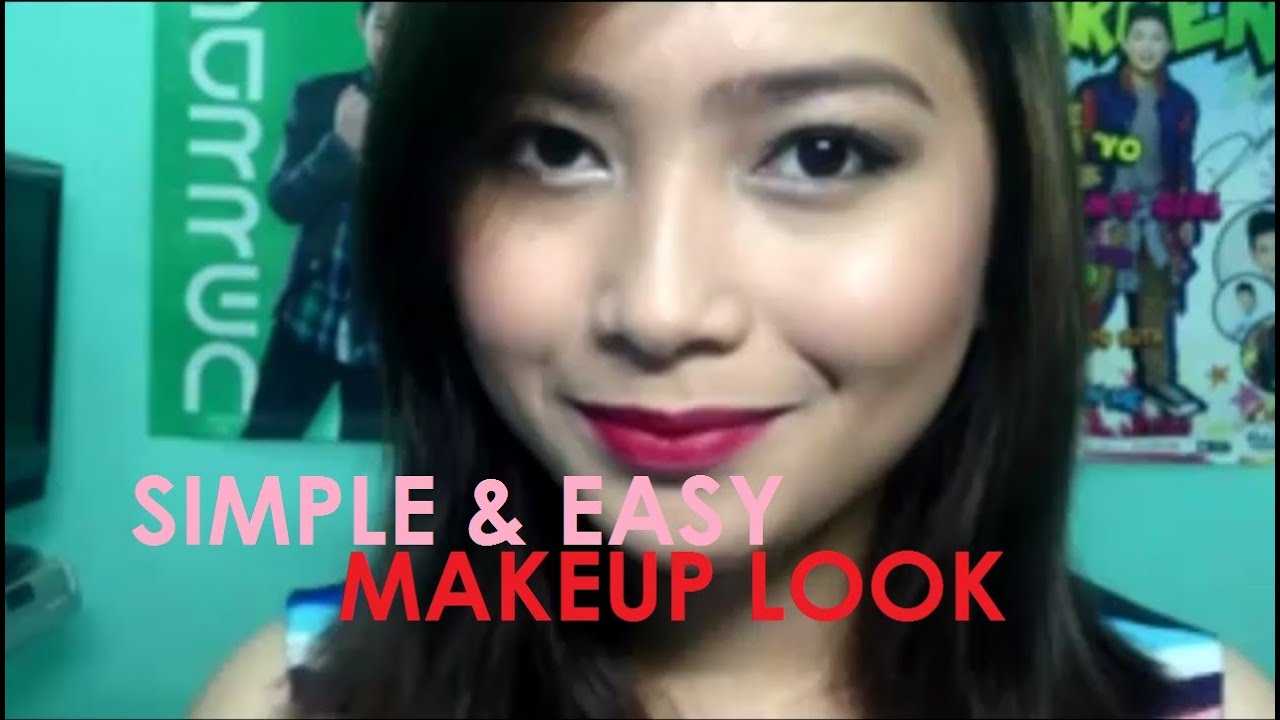 Simple & Easy Makeup Look (TAGALOG) - Xiaotugs - YouTube