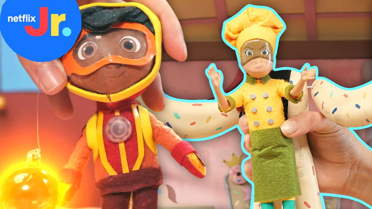 Action Pack Toy Play: Clay Battles the Baker Bandit! 🍩 | Netflix Jr ...