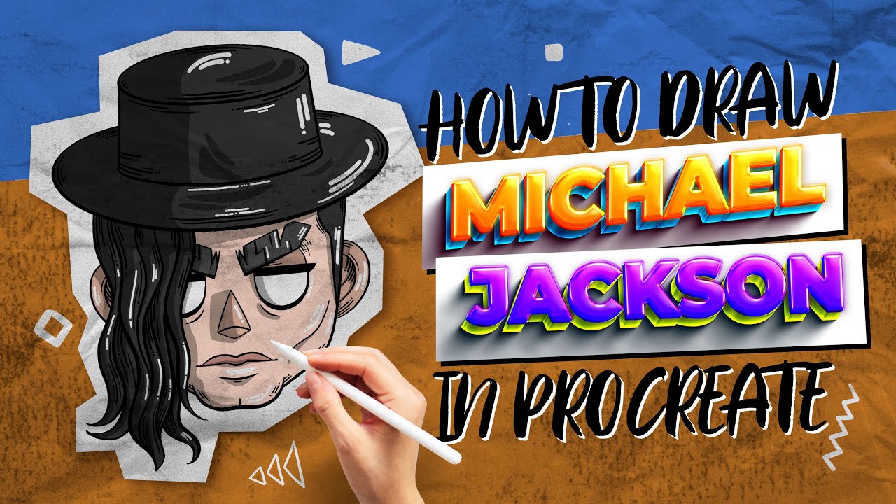 Michael Jackson Character | How to Draw in Procreate | Step by Step ...