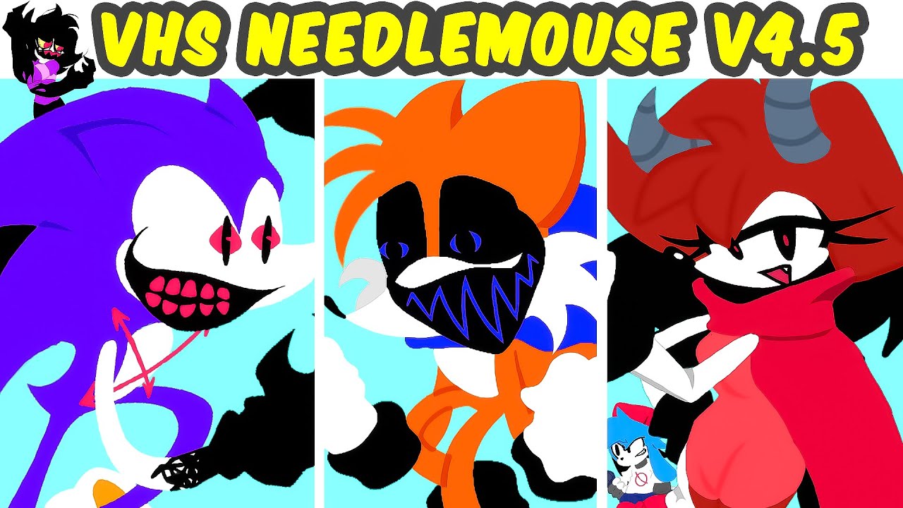 Friday Night Funkin' VHS Needlemouse V4.5 FULL WEEK + Cutscenes (FNF ...