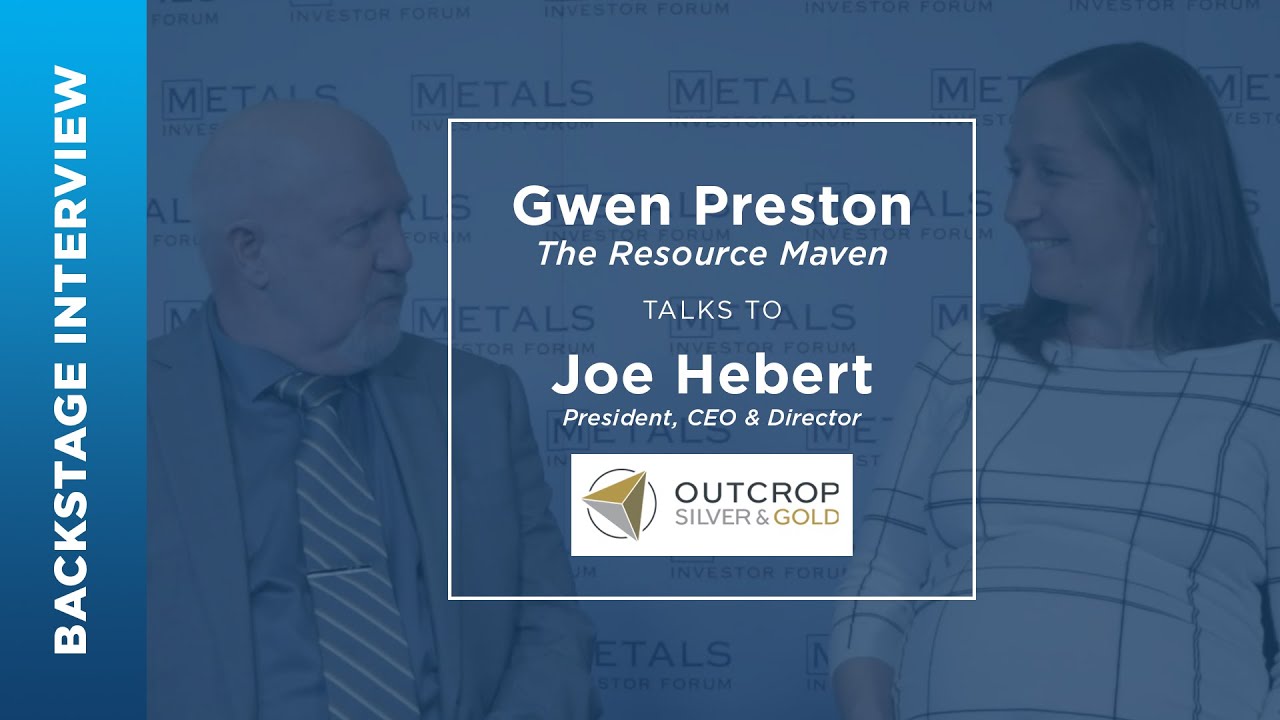 Joe Hebert of Outcrop Silver & Gold Corp. talks to Gwen Preston at The ...