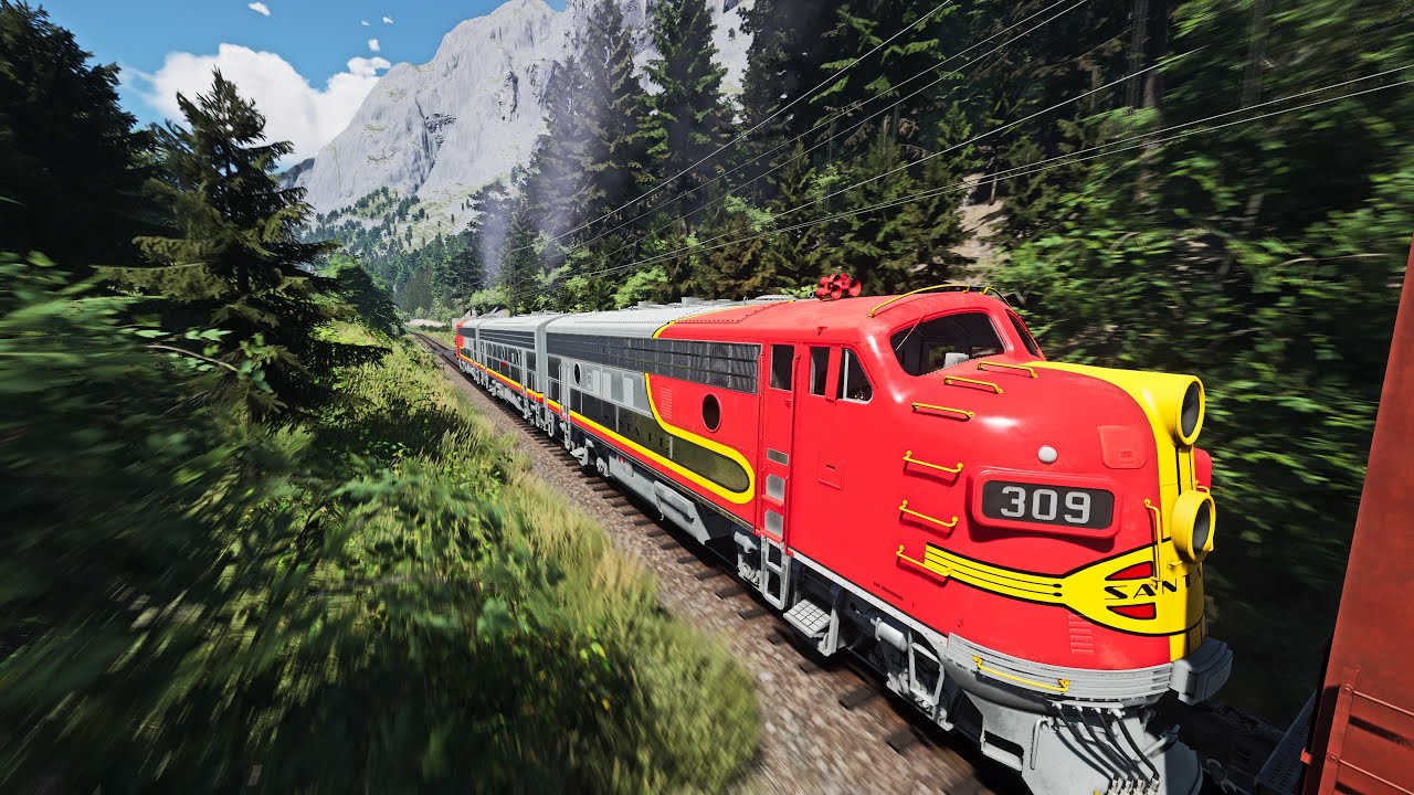 Santa Fe F7-A+B+A | Mittenwaldbahn - Innsbruck nach Scharnitz | TSW 5 ...