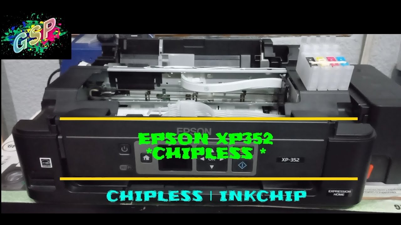 Chipless firmware | Epson xp352 - YouTube