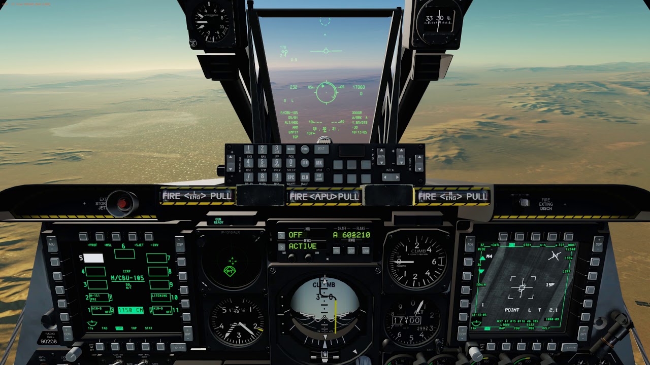 DCS 2 5 Desert CBU Run with FPS - YouTube