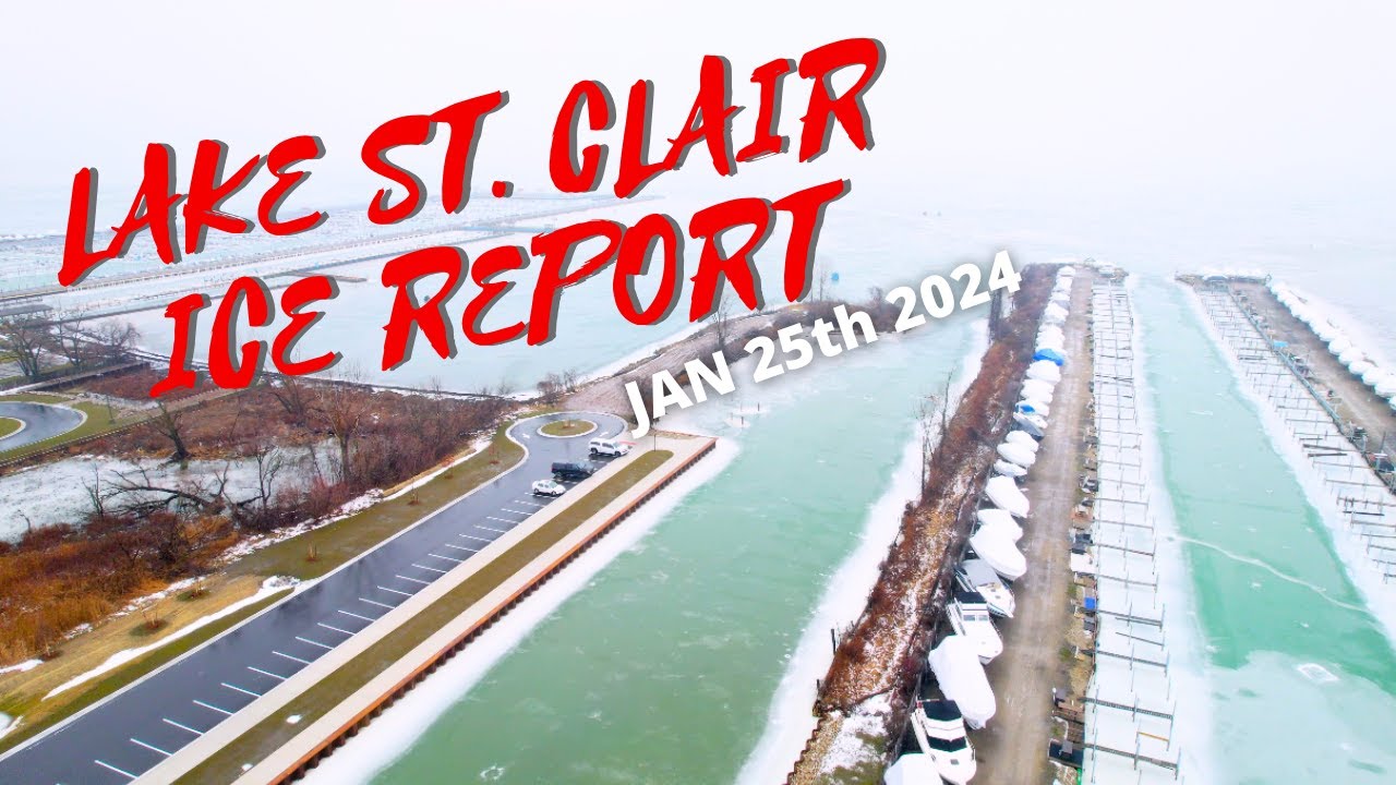 Lake St. Clair Michigan Ice Fishing Report 1-25-24 4K - YouTube