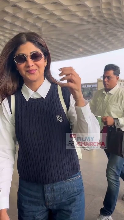 Shilpa Shetty Spotted in Chic Style at the Airport😍#shilpashetty #bollywood #trending - YouTube