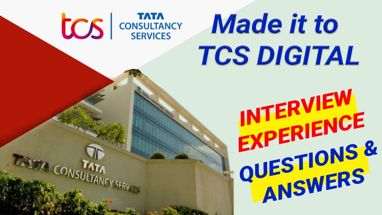 Made it to TCS DIGITAL... DREAM FULFILLED | Online Interview Experience ...
