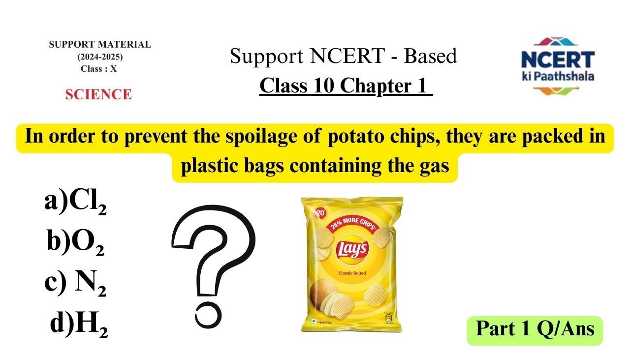 Class 10 Science Ch 1 Part 1 | Support Material | Chemical Reactions ...
