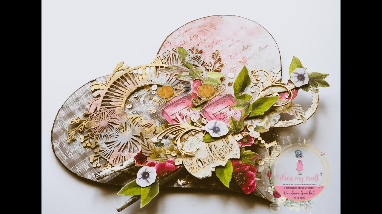 Three layouts using Be Mine Paper collection from Dress my Craft. - YouTube