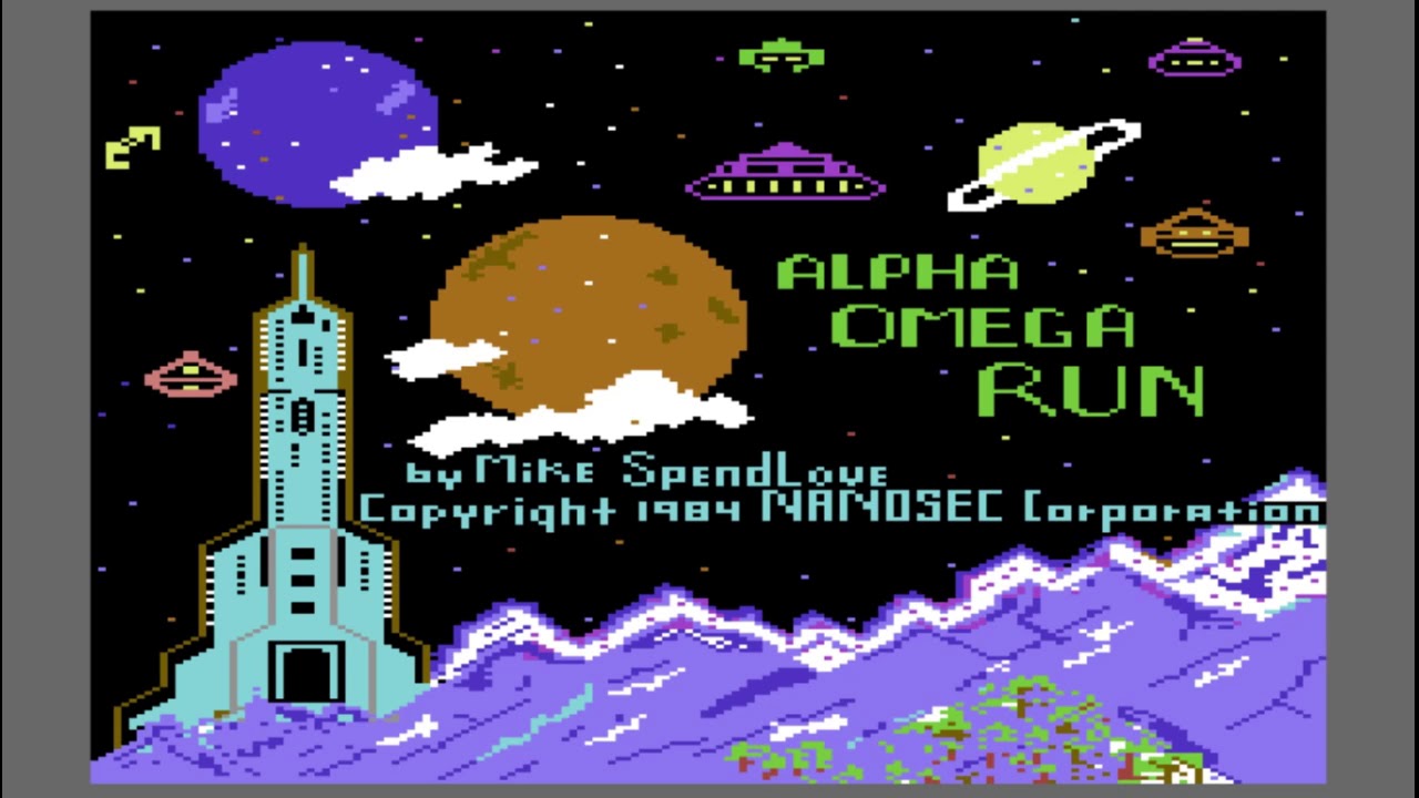 C64 Game: Alpha Omega Run - YouTube