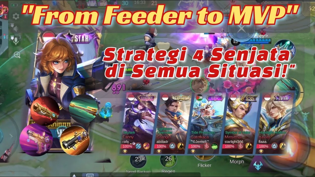 Awalnya feeder, Akhirnya MVP!! Cara Maksimalkan 4 Senjata Beatrix ...