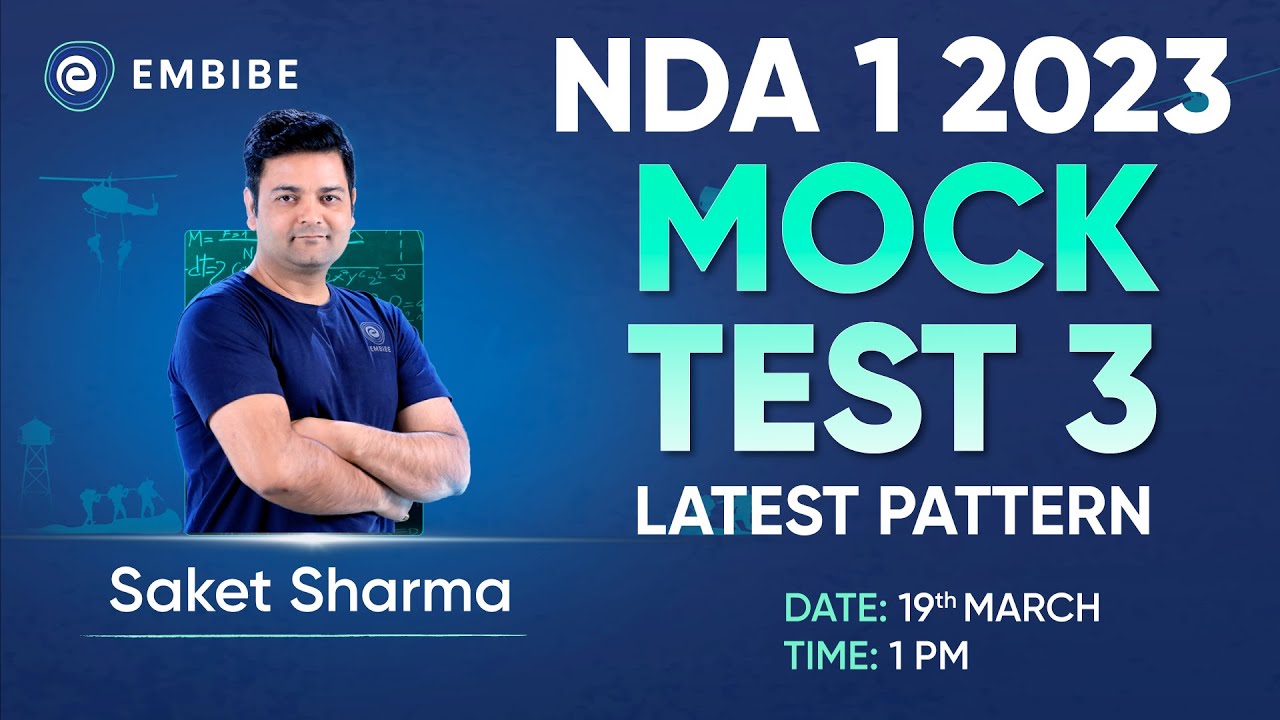 NDA 1 2023 | NDA Math Mock Test 3 | NDA Maths Latest Pattern | NDA 2023 ...