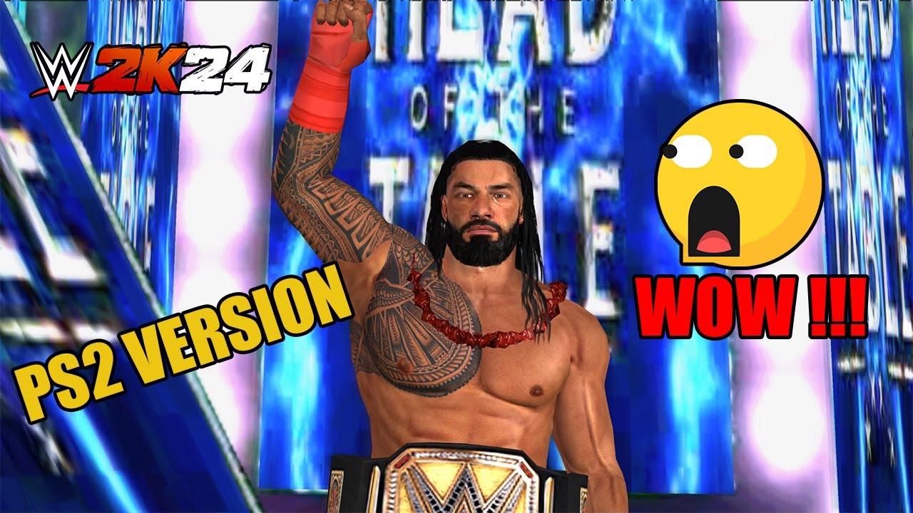 WWE 2K24 PS 2 Version SvR 07 mod - (PCSX2 Nightly Version) Max Settings ...