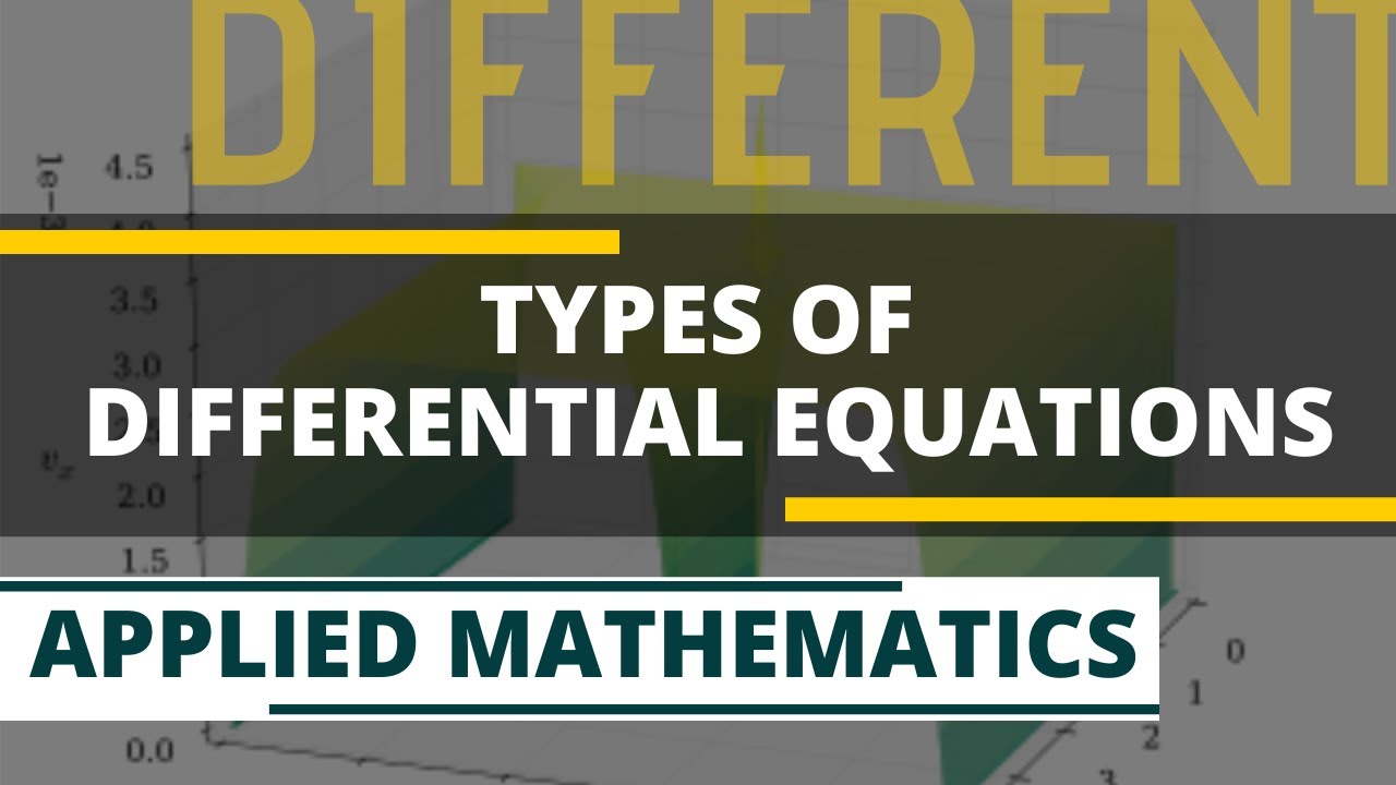 Types Of Differential Equations YouTube types-of-differential-equations-youtube
