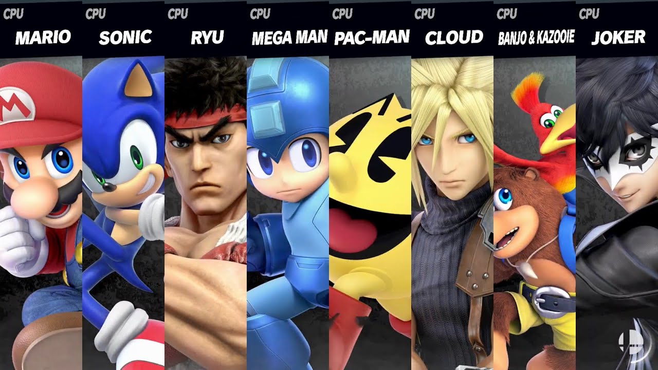 Super Smash Bros. Ultimate - Big 3rd Party Guest Characters - YouTube