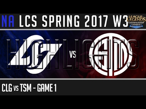 CLG vs TSM Highlights Game 1 - NA LCS week 3 Day 2 Spring 2017 - CLG vs ...
