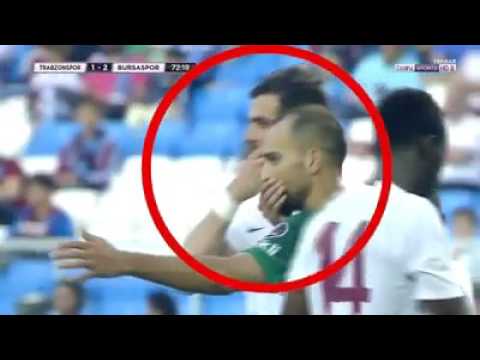 Trabzonspor-Bursaspor Maçında Şok Görüntü
