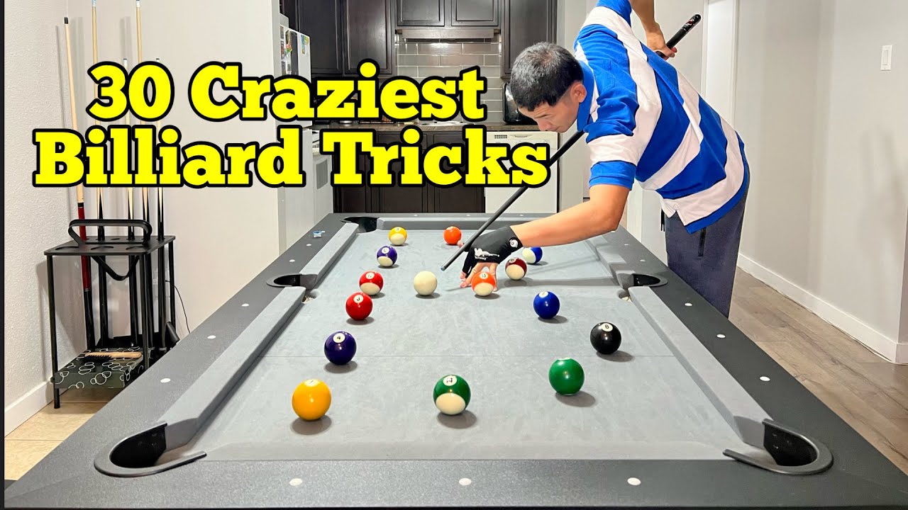 30 Craziest Billiard Trick Shots 😱 #billiards #snooker #viral #asmr ...