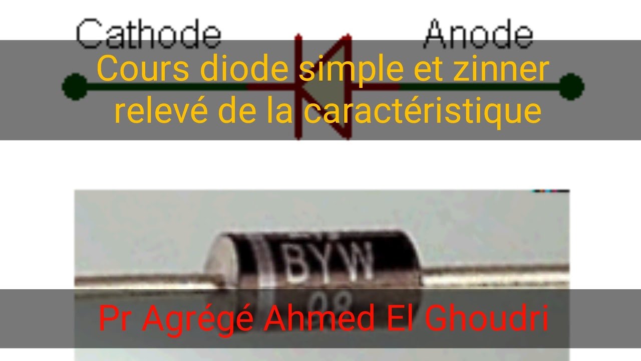 Diode simple et diode Zinner relevé de la caractéristique - YouTube