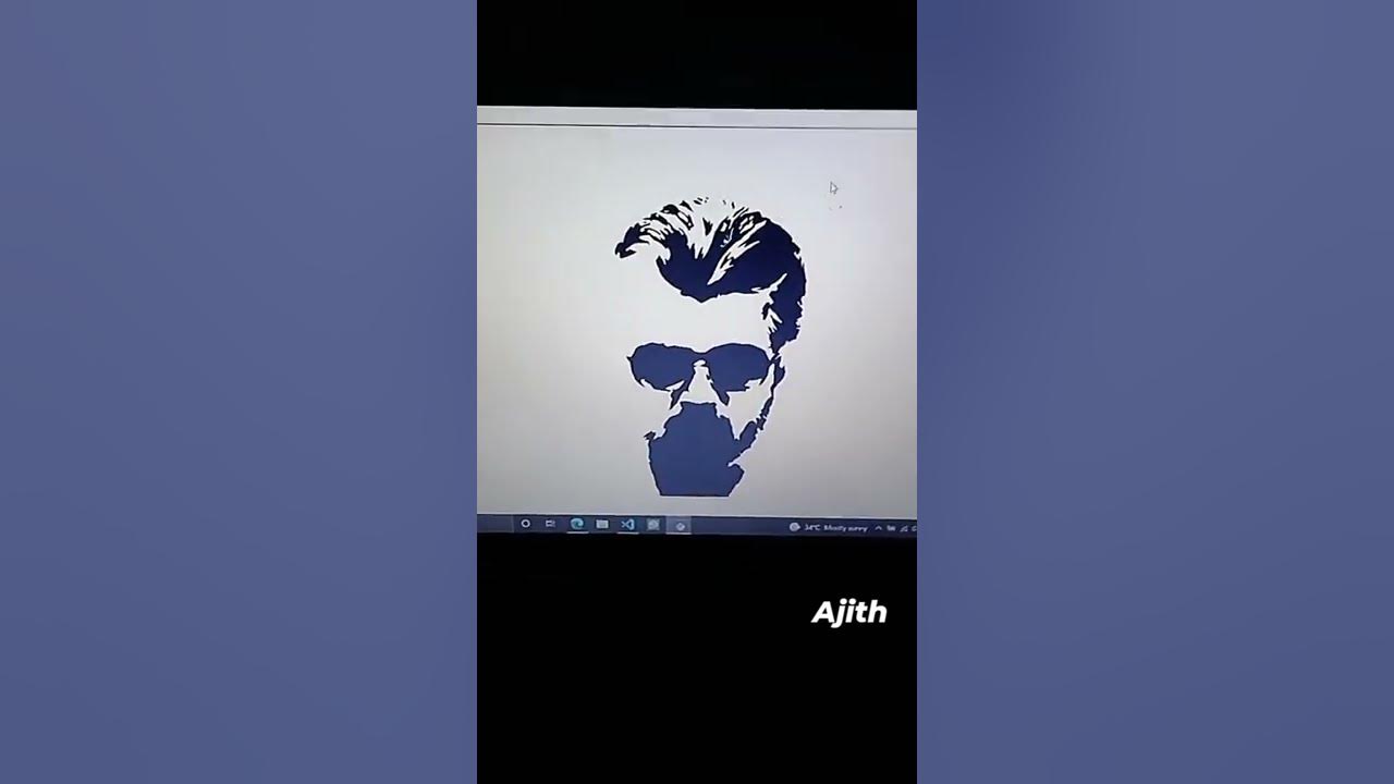 Thala Ajith Animating In Python With Sketchpy Turtle Sketchpy Code Hub Youtube
