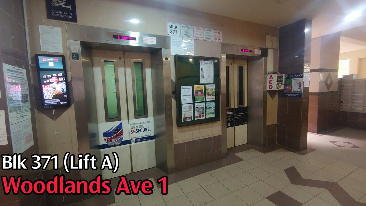 Blk 371 Woodlands - 1995 GoldStar Elevator [Lift A] - YouTube
