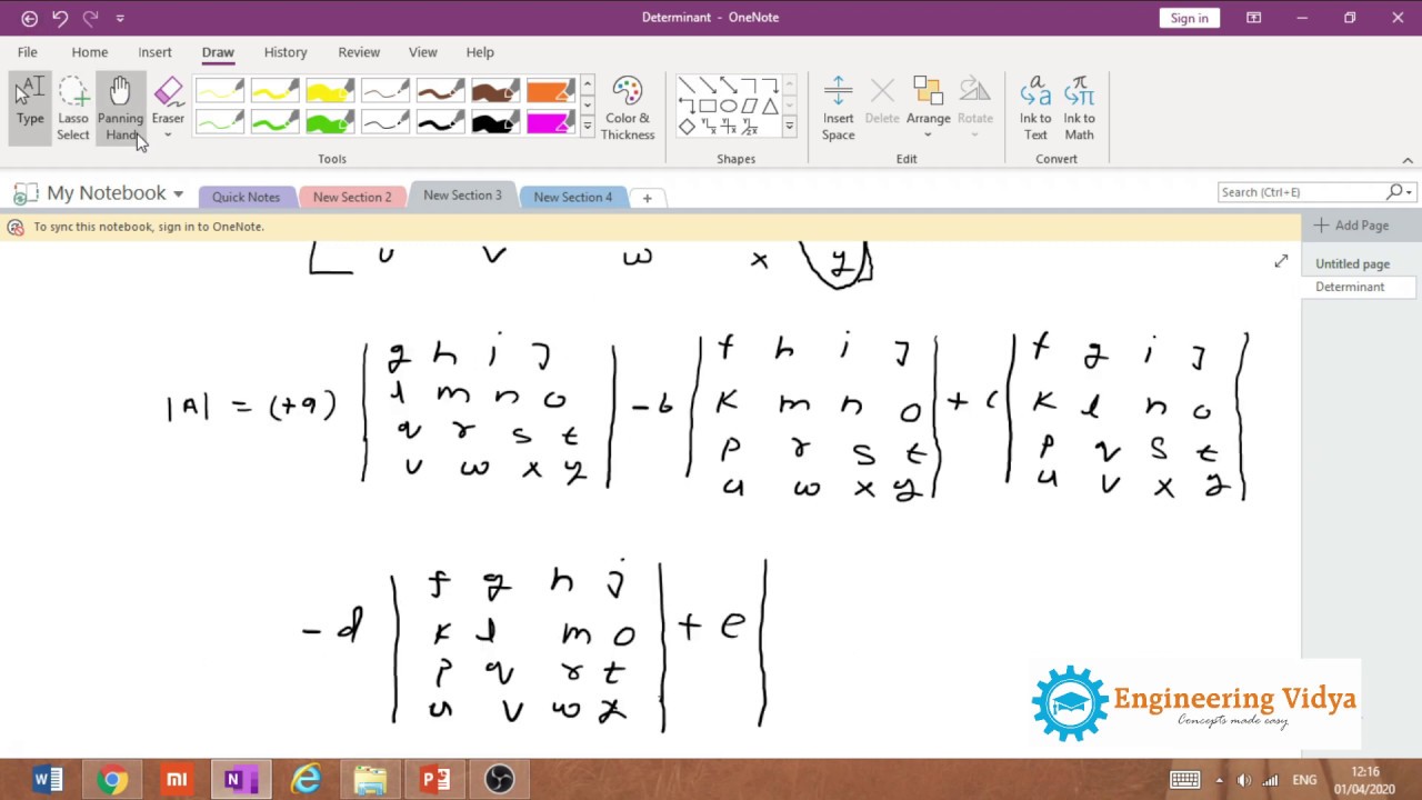 3 Determinant Computation Of 5x5 Matrix YouTube 3 Determinant Computation Of 5x5 Matrix YouTube