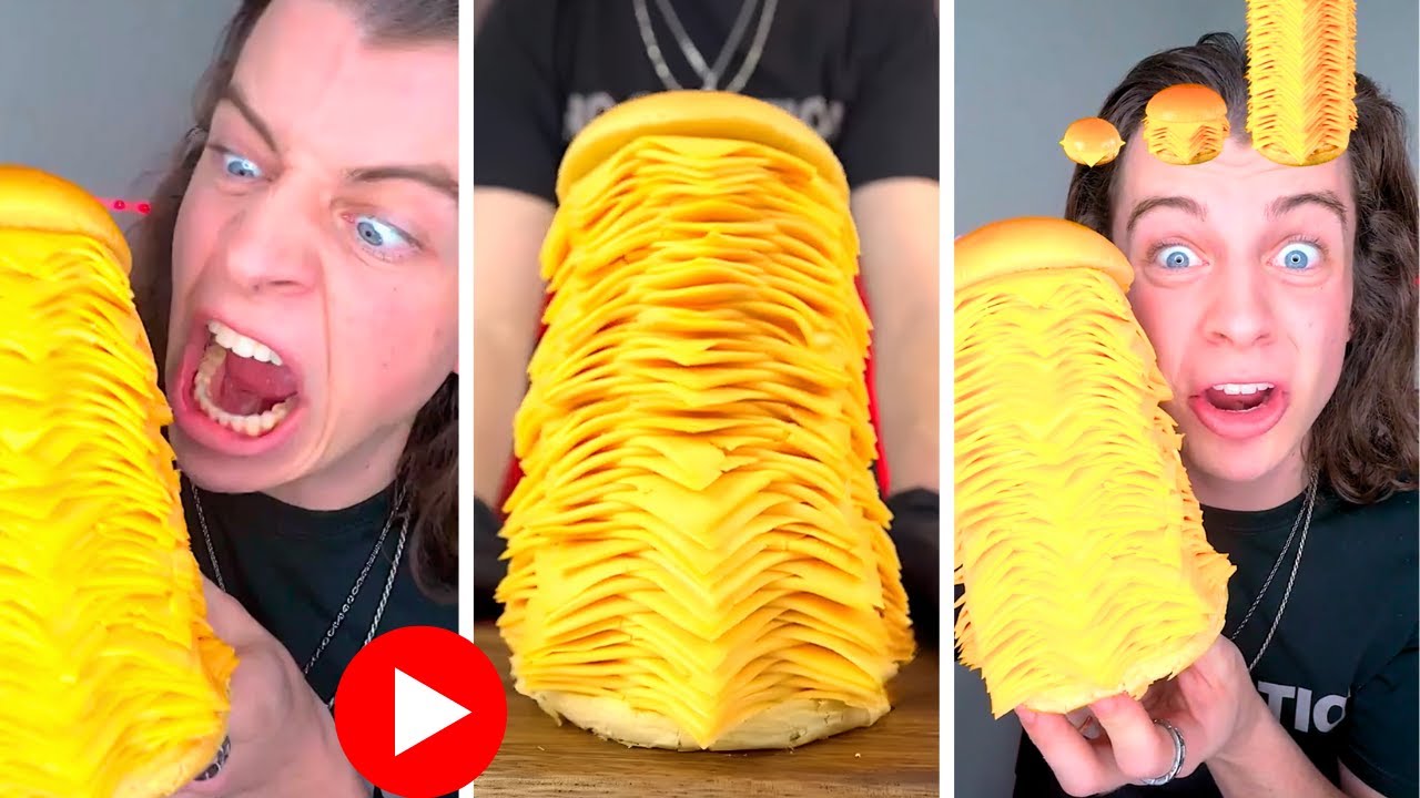 Luke Did That **Extreme Giant SPICY Foods** Level 100 Cheeseburger 🍔 ...
