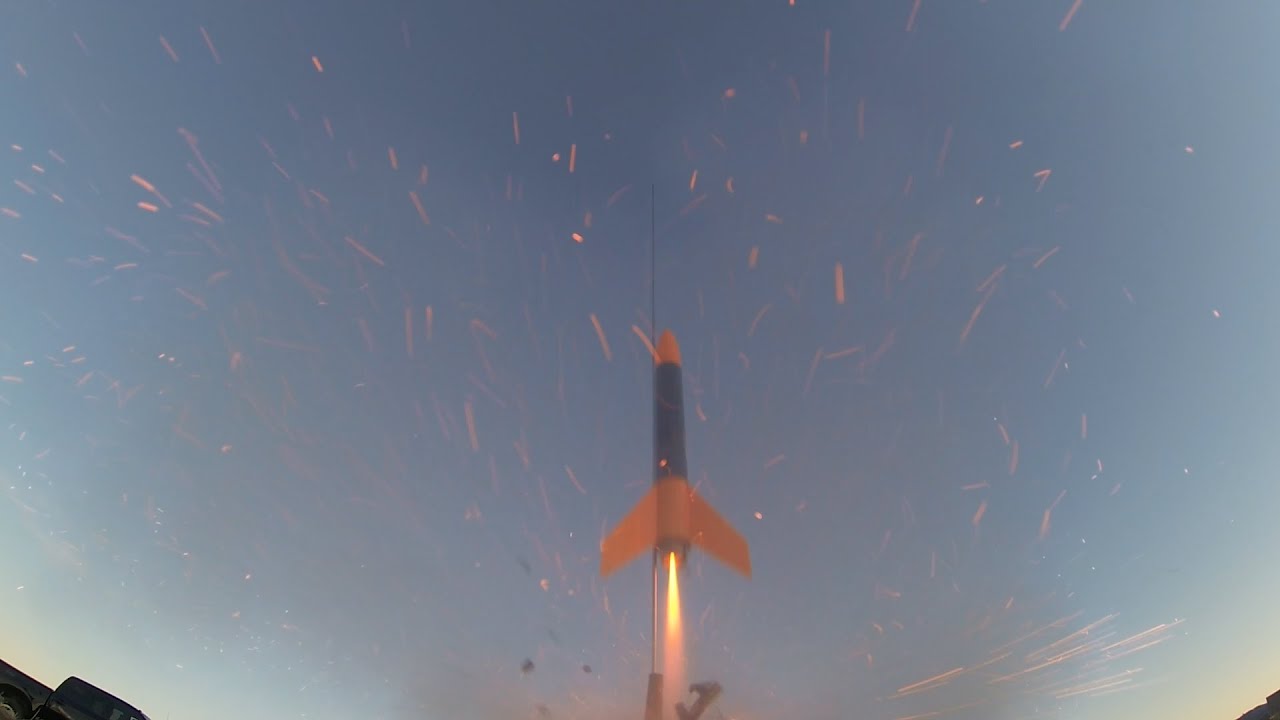 4 year old twins' first model rocket launches - YouTube