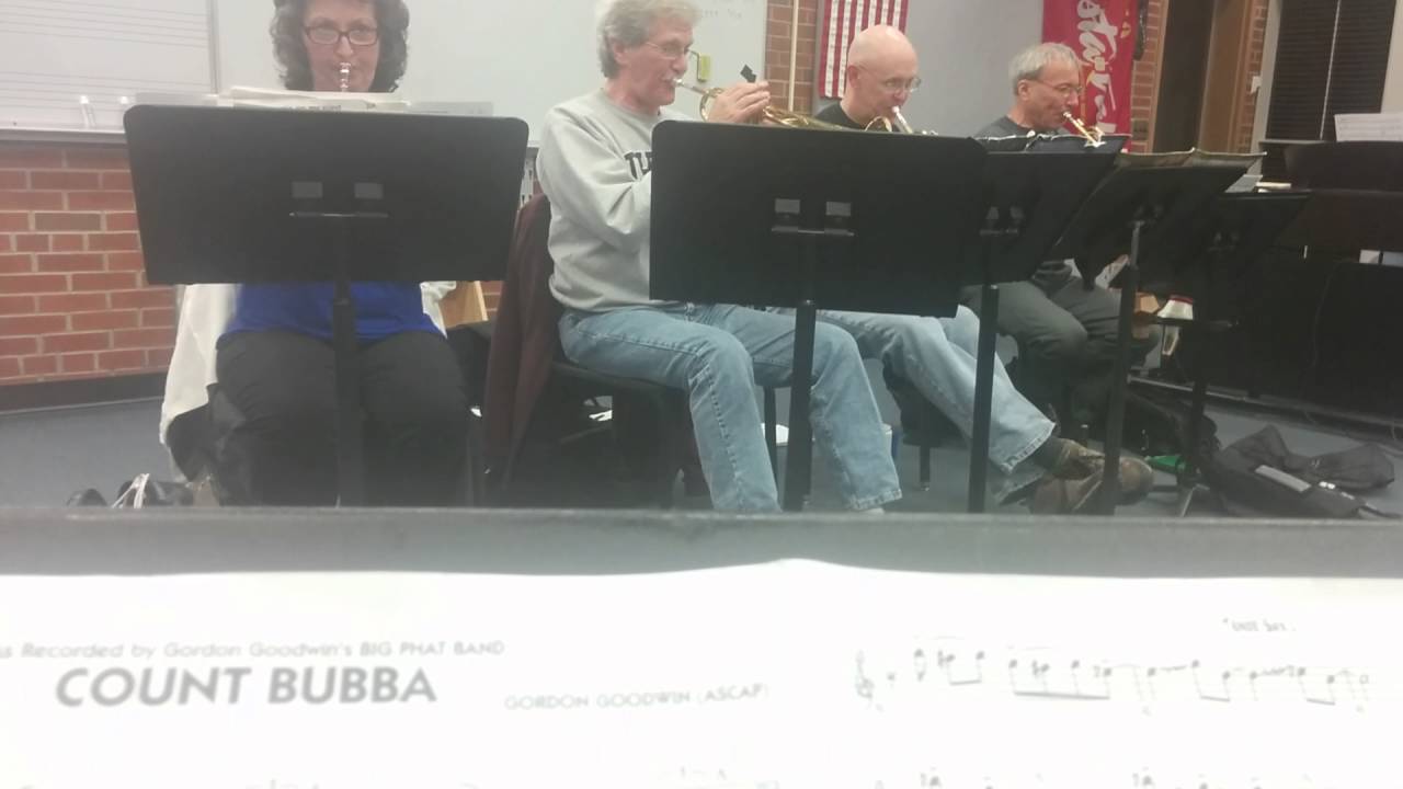 Brockport Big Band rehearsal- Count Bubba - YouTube