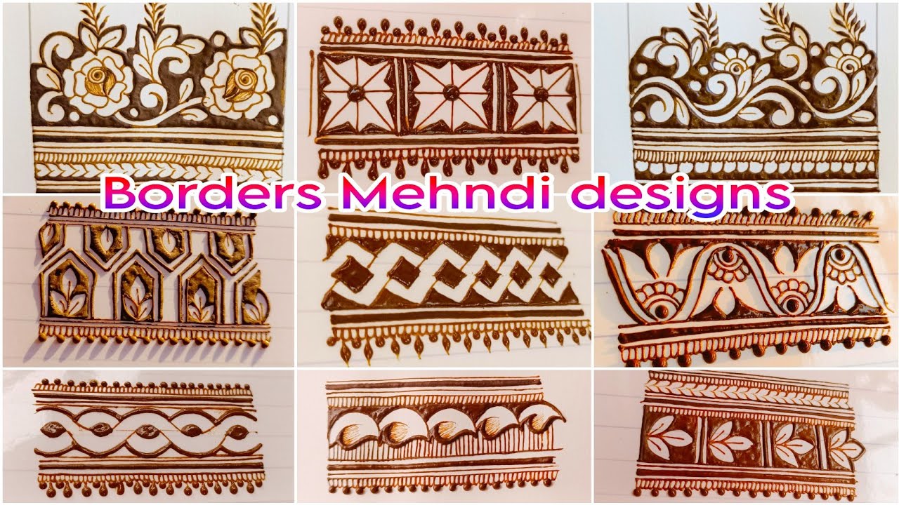 Border Mehndi Designs - Mehndi design for beginners by Henna Mehndi ...