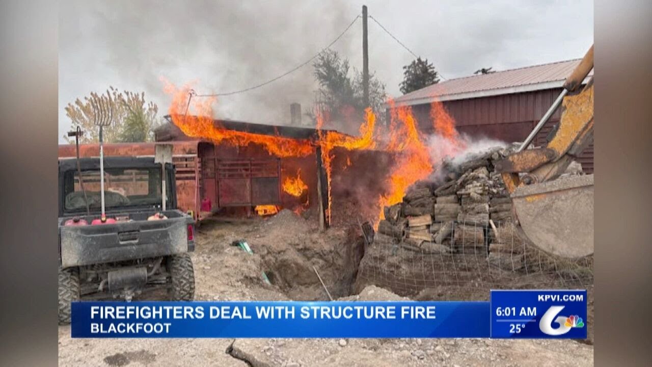 Fire Crews Dealt with a Structure Fire Despite Limited Resources - YouTube