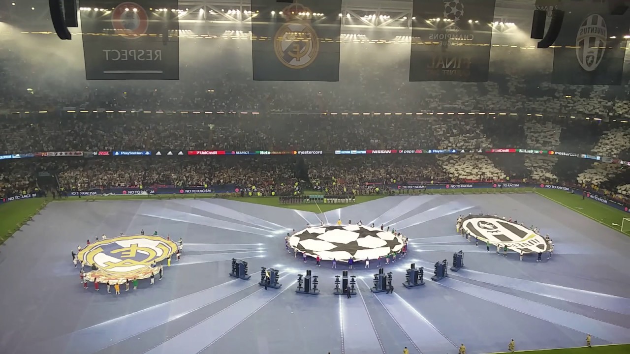 Ambiance + tifo start final champions league Juventus Real Madrid - YouTube