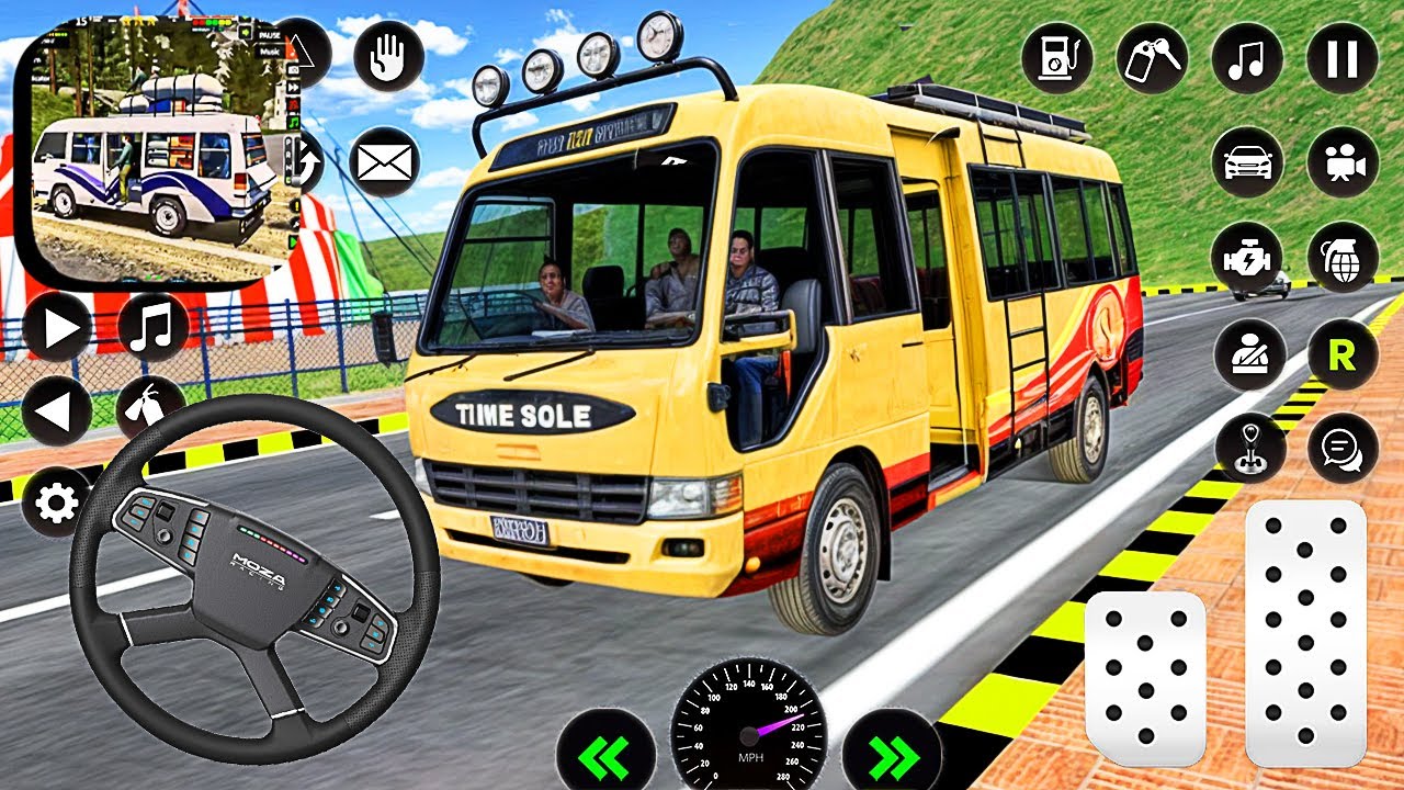 Real Mini Coach: Bus Game 3D - Android iOS GamePlay #1 - YouTube