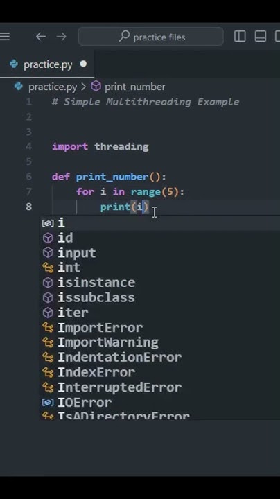 Simple multithreading 🙄|#python #pythonprogramming#coding#learnpython #pythonforbeginners - YouTube