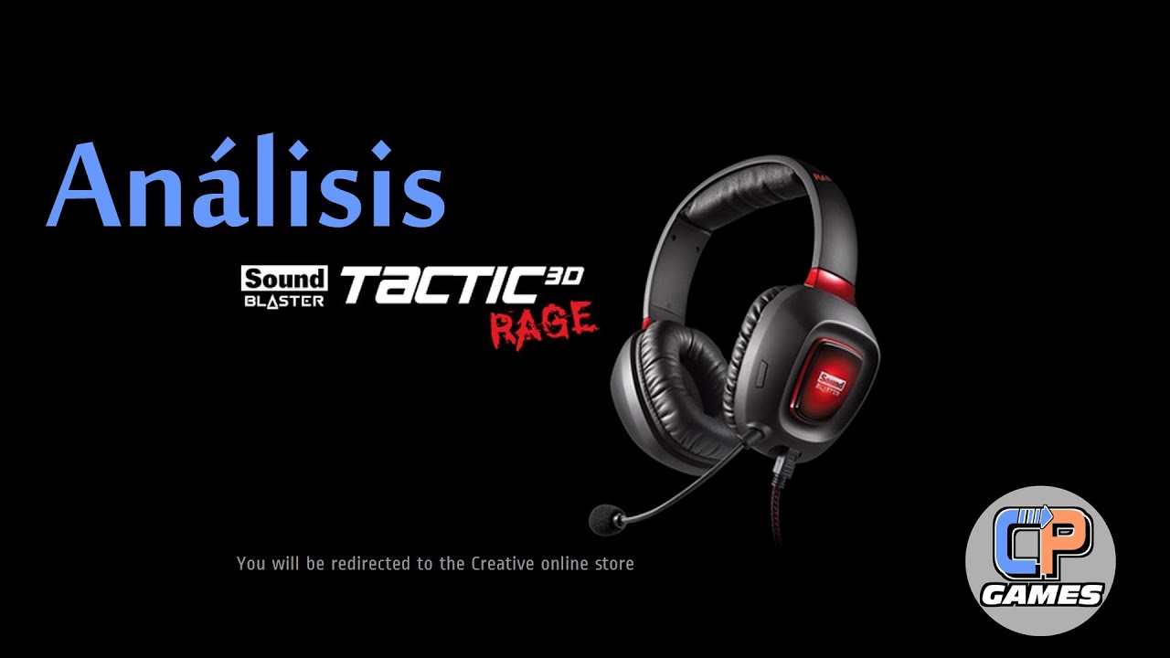 Análisis CREATIVE SoundBlaster TACTIC 3D Rage - YouTube