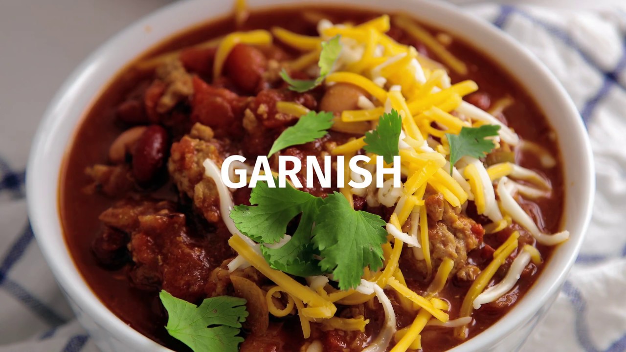Ground Pork Chili Recipe Youtube