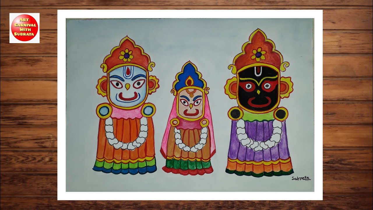 Jagannath Balaram Subhadra Drawing / Rathyatra Special Drawing ...