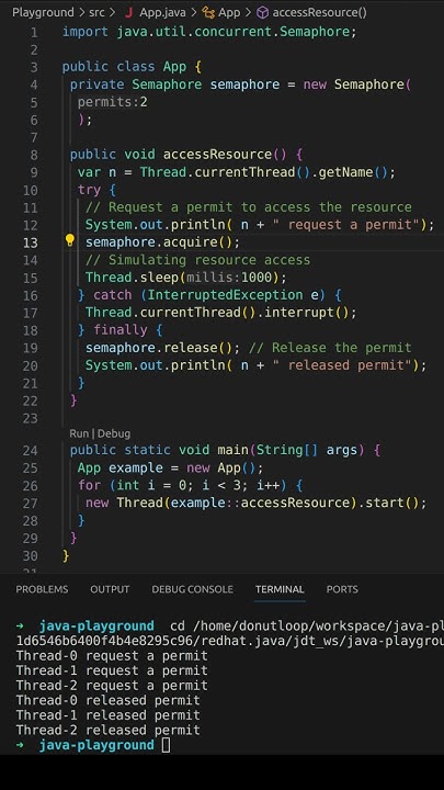 Prevent Overuse of Resources in Java with Semaphore - YouTube