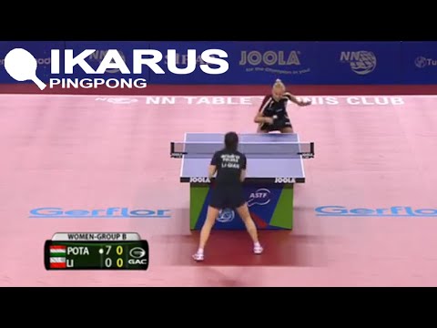 Póta Georgina - Li Qian 2015 Table Tennis Europe Top 16 - YouTube