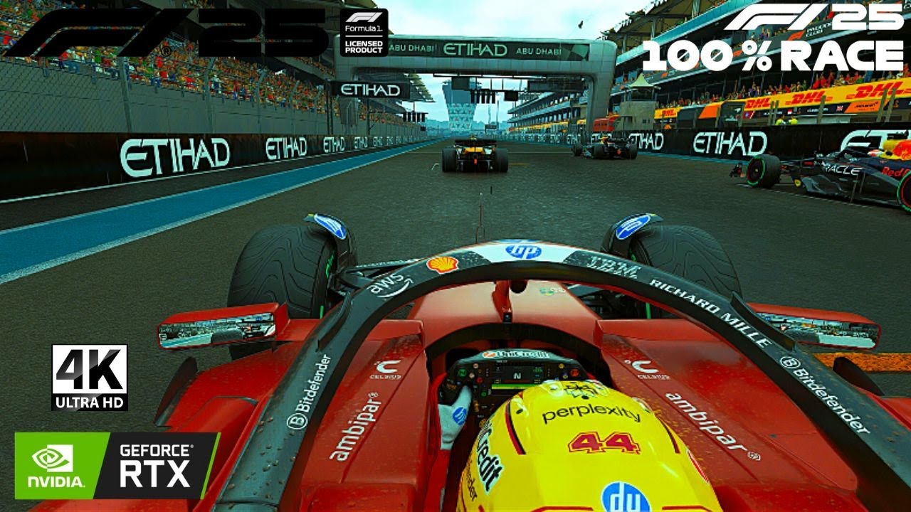 F1 25 – Ferrari SF-25 🇦🇪 Abu Dhabi | 100% RACE | Realistic Cockpit POV ...