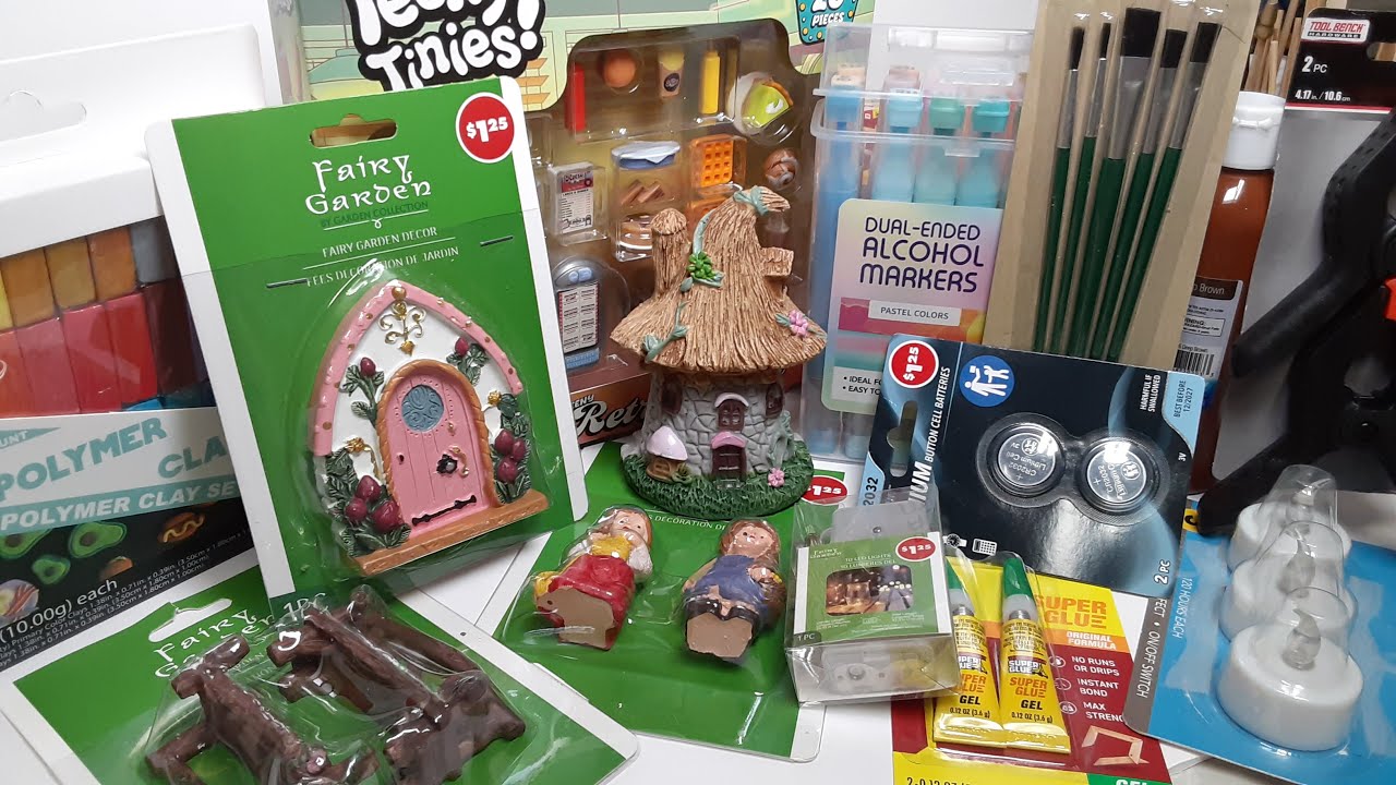 Great!! DOLLAR TREE HAUL & FIVE BELOW HAUL to make & play w/ miniatures ...