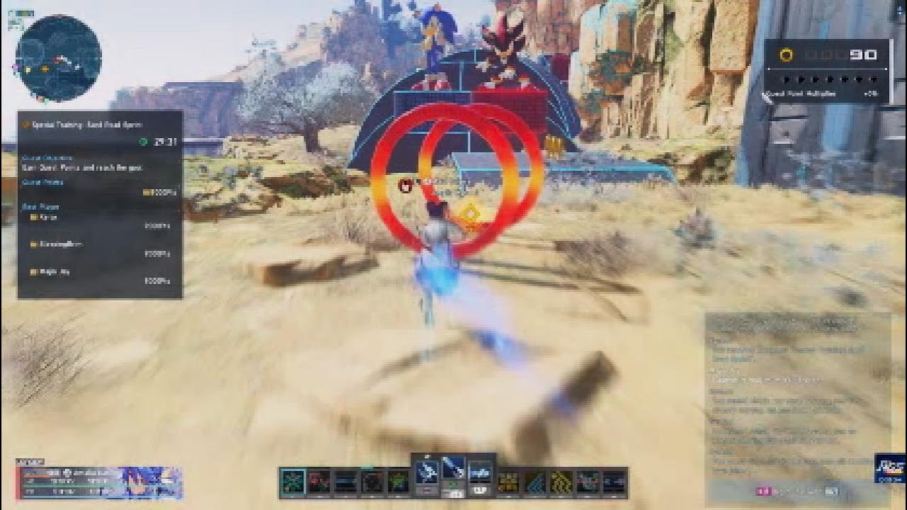 (PSO2 NGS) Special Training: Sand Road Sprint {Sonic Collab LTQ} - YouTube