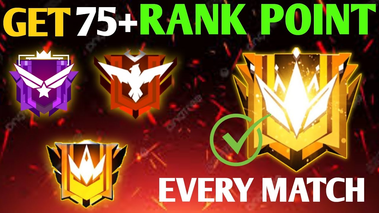 How To Get 75+ Rank Score Points In Free Fire | Rank Push Tips And ...