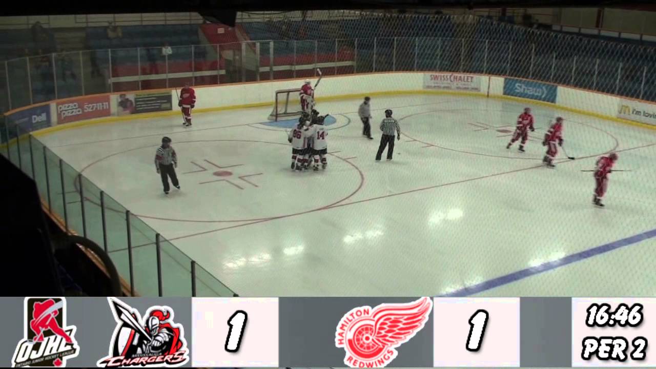 Mississauga Chargers at Hamilton Red Wings OJHL Highlights Oct 13 - YouTube