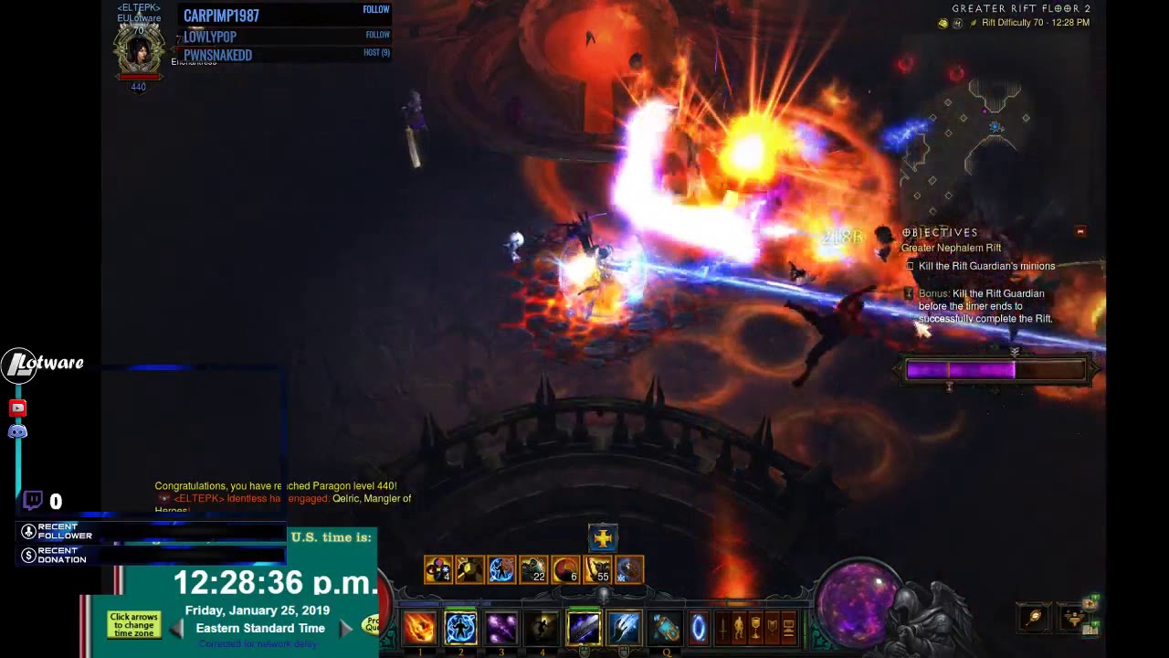 D3 25Jan2019 EU- GR70 Solo Wizard (Primal Nilfur Boast Purple Boots ...