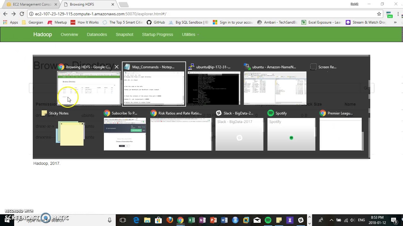 Basic Mapreduce Commands On Multi Node Hadoop Cluster Youtube