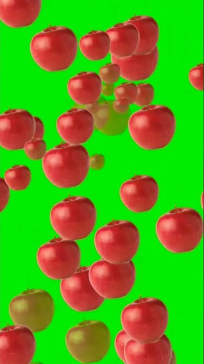 3D Apple green screen effect - YouTube