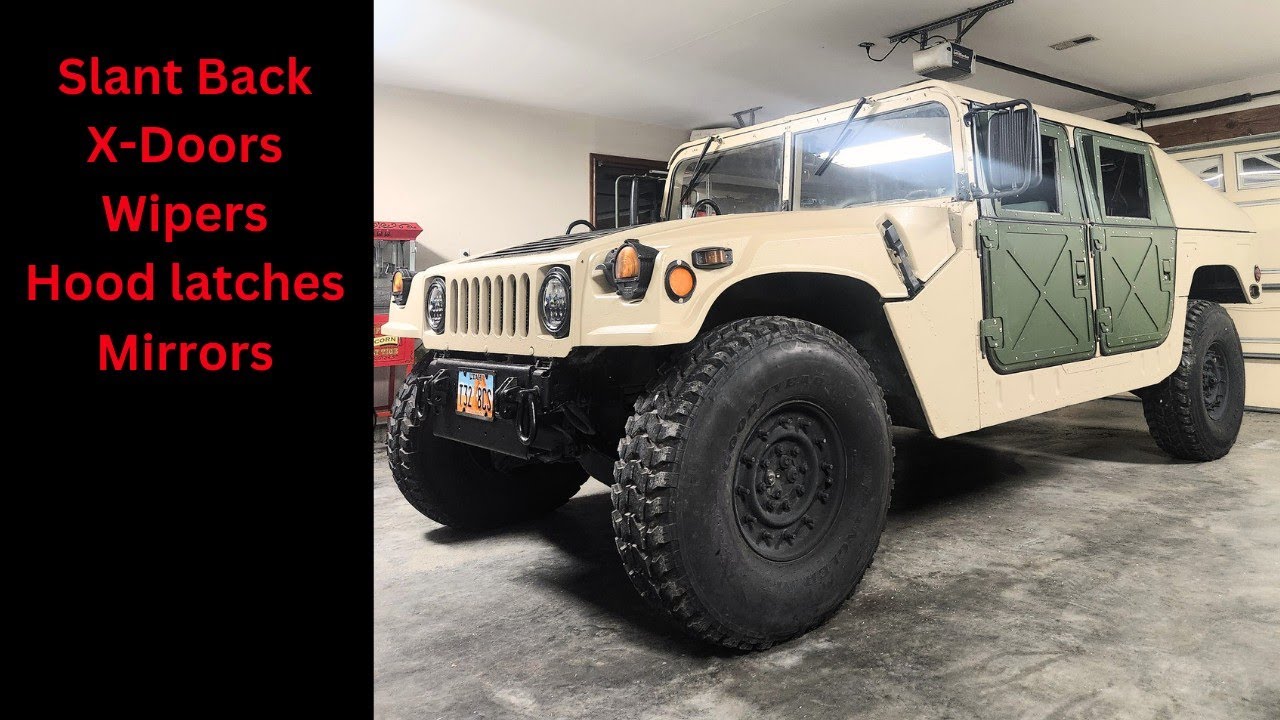 In The Garage | Humvee EP 2: Slant Back Roof, X Doors, Hood Latches ...
